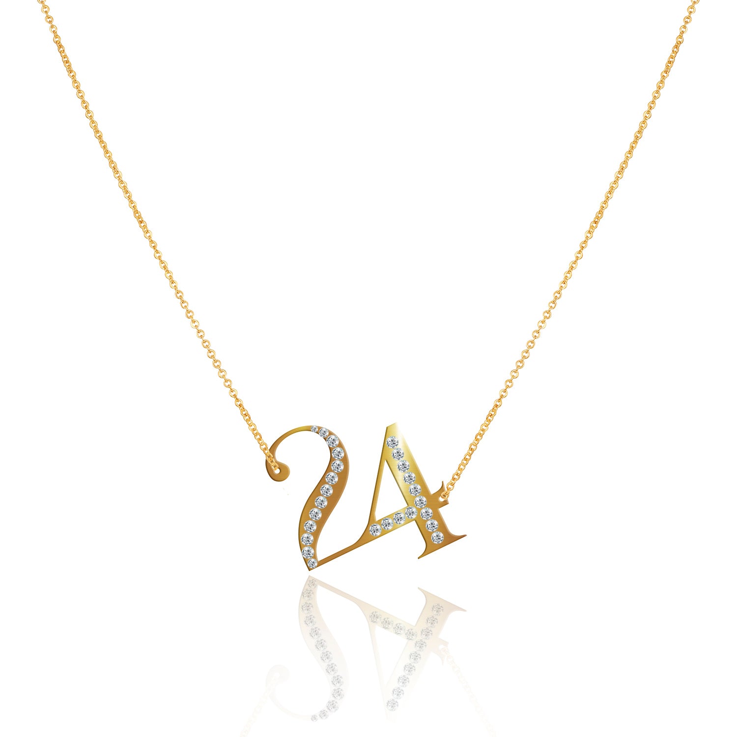 Custom Dual Number Chain – Anaqa Jewels