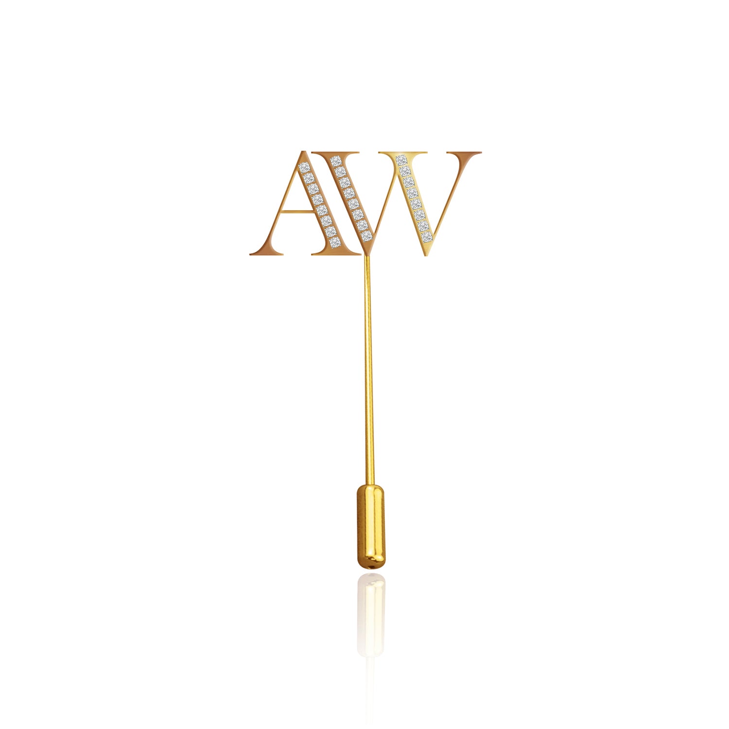 Inital Lapel-pin – Anaqa Jewels